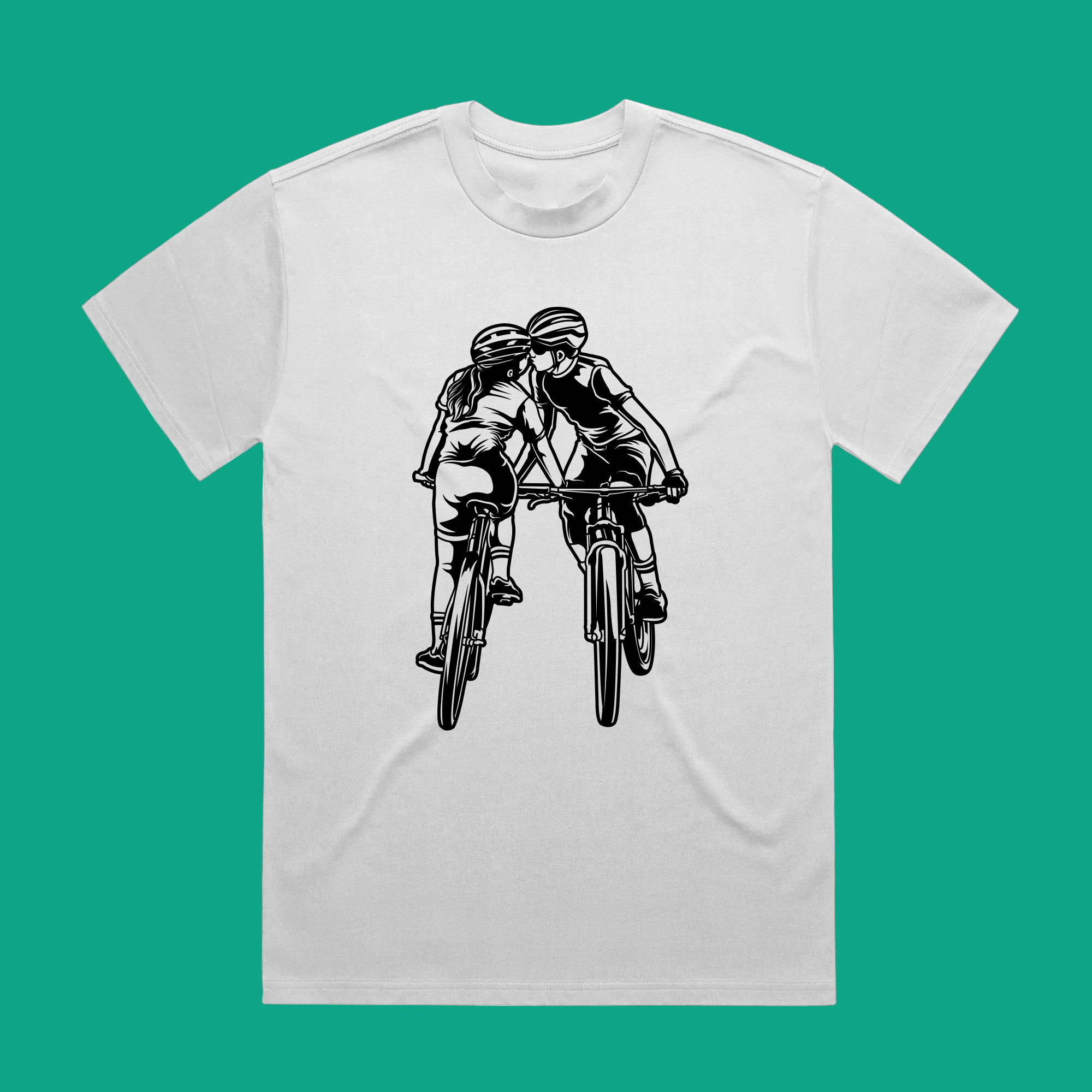 Mountain Bike Lovers SVG: Couple Riding Bikes Clipart (digital Files ...