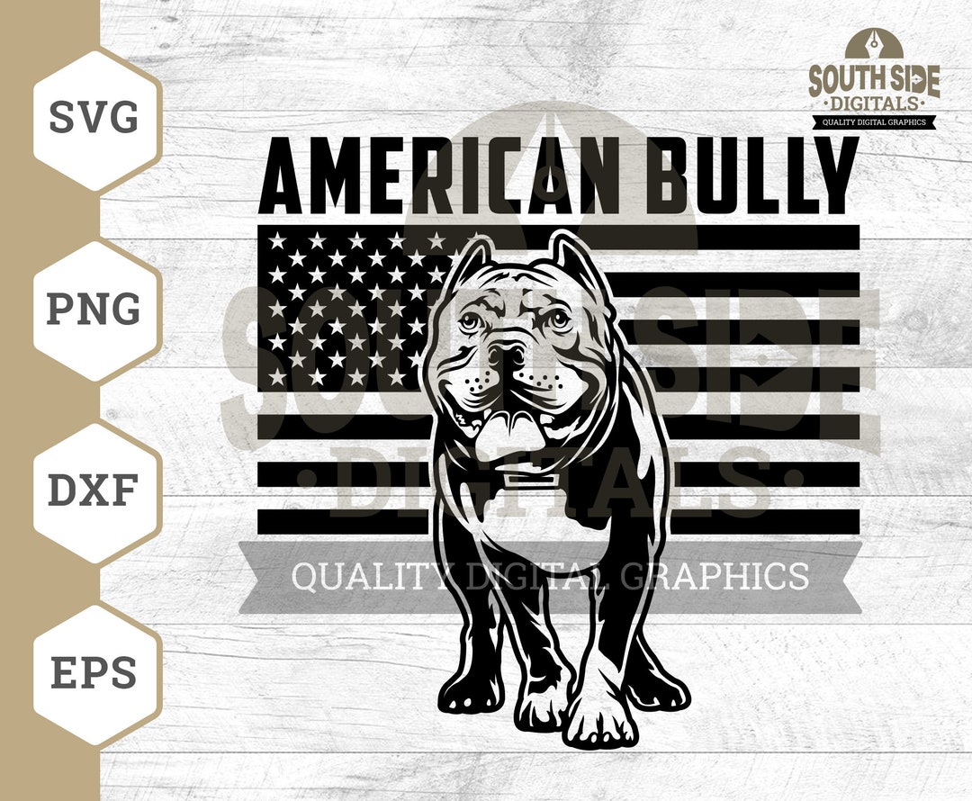 American Bully SVG File, Bully Svg, Pitbull Svg, American Pitbull Svg ...
