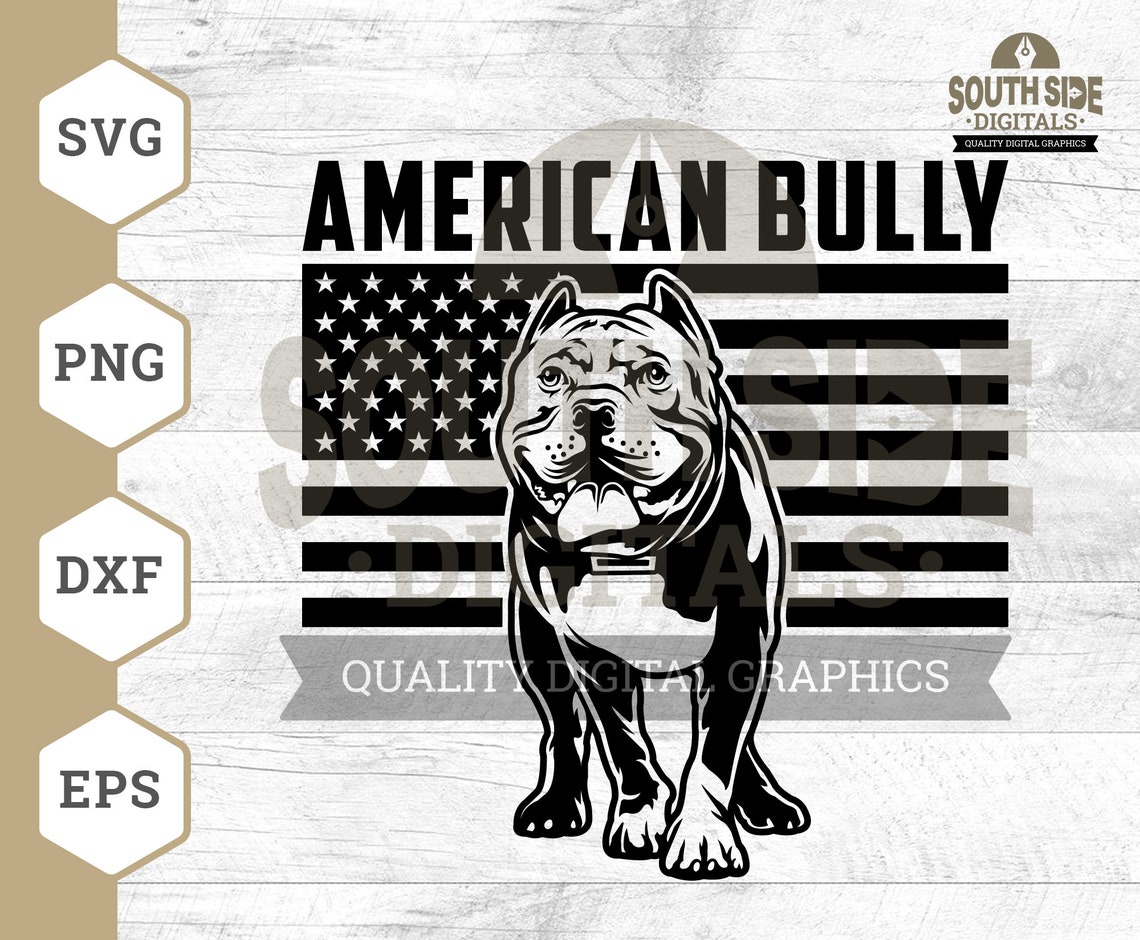 American Bully SVG File: Pitbull Clipart (digital Download) - Etsy