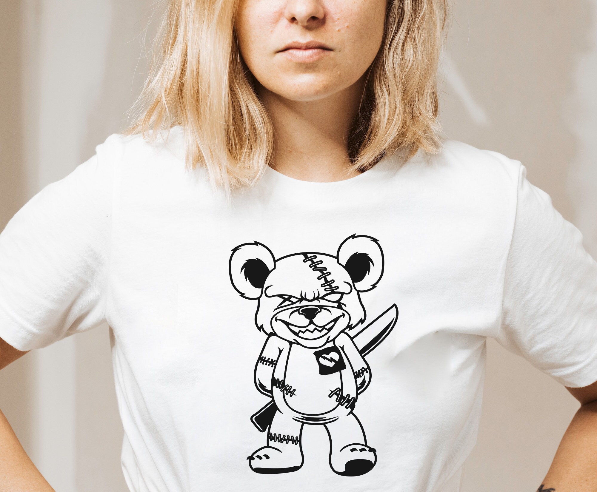 Bad Teddy Bear SVG File Angry Teddy Svg Scary Teddy Svg - Etsy Canada