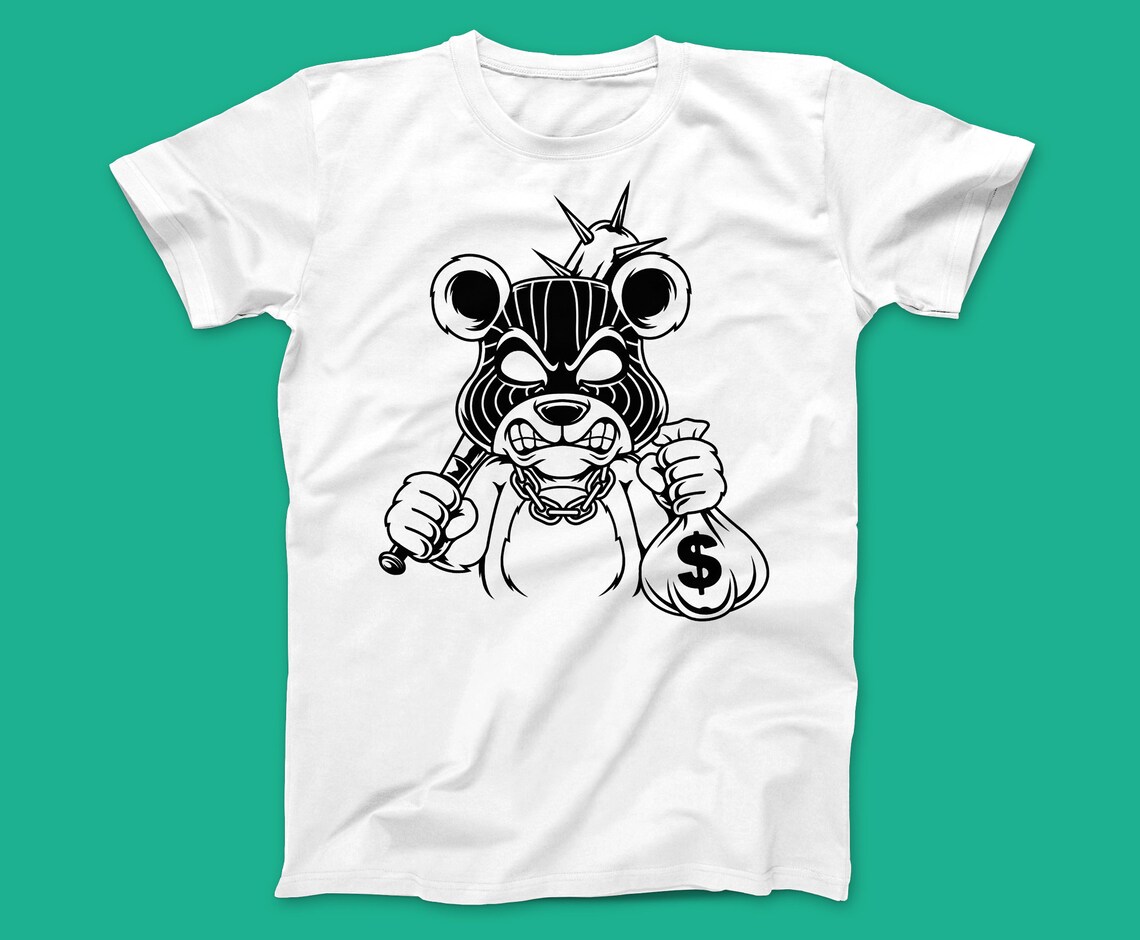 Bad Teddy Bear SVG File Bad Teddy Svg Angry Teddy Bear Svg - Etsy Canada