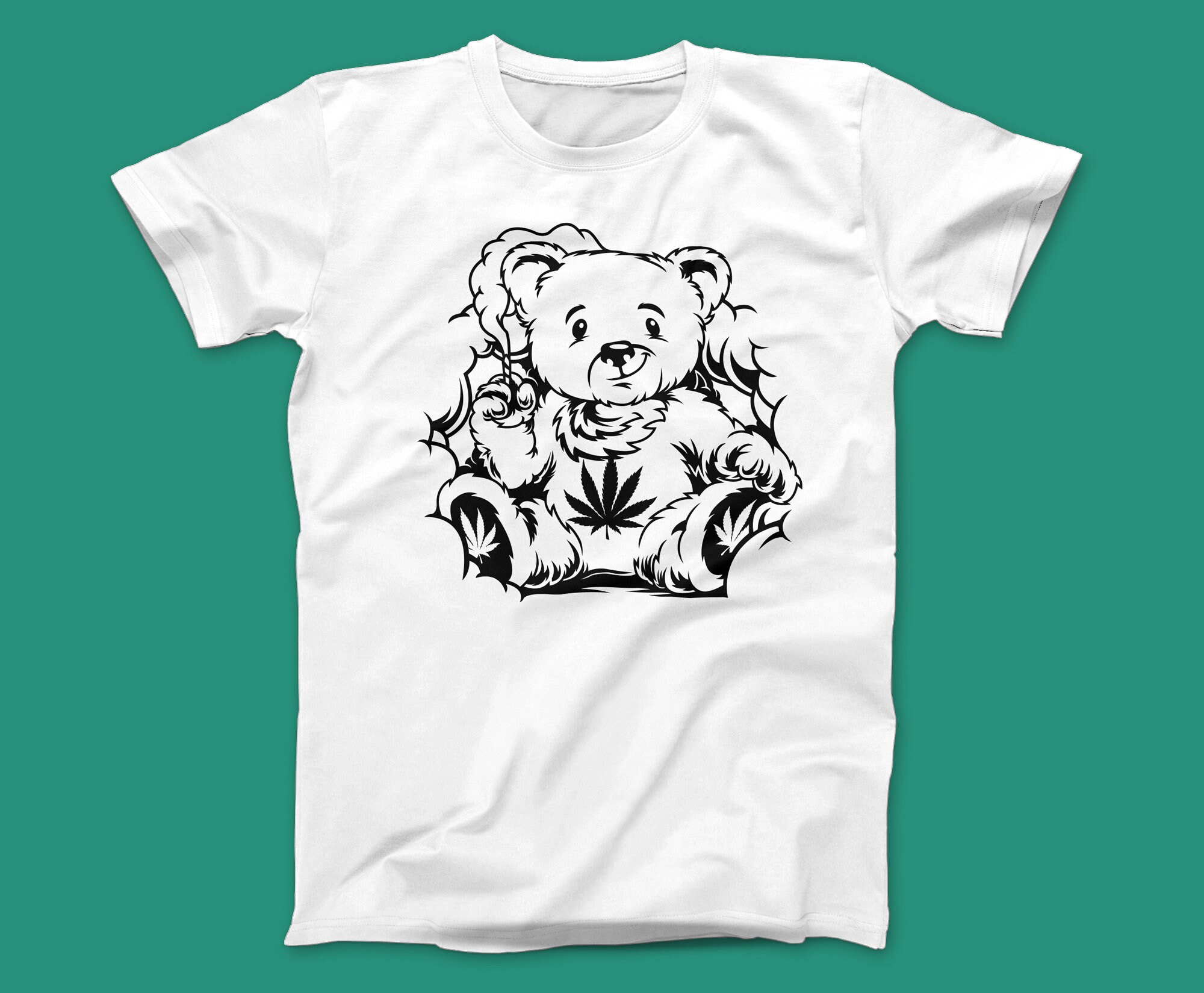 Smoking Bear Svg Cannabis Bear Svg Weed Cut File Cannabis | Etsy UK