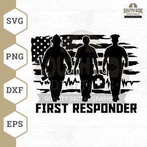 First Responder Svg, Emergency Rescue Svg, First Responder Png ...