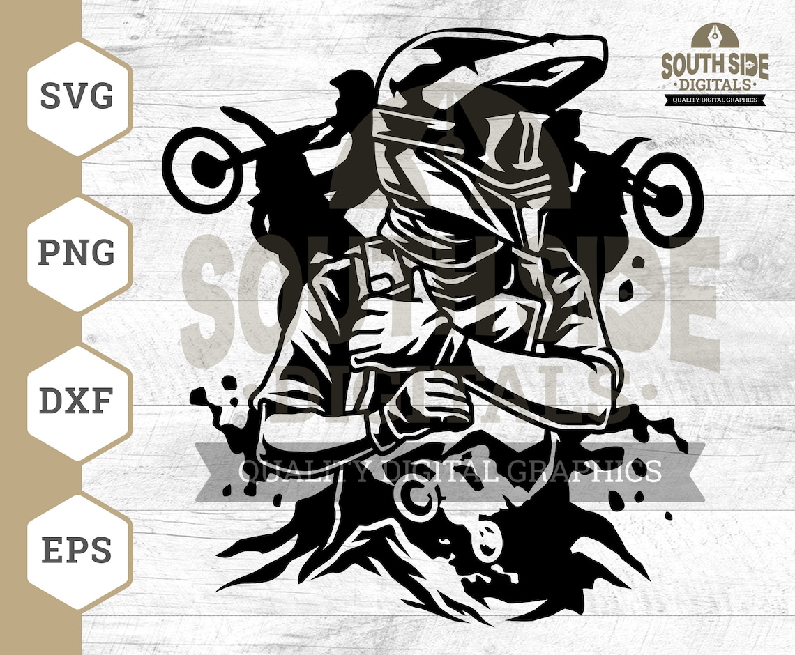 Motocross Rider SVG File Biker Svg Dirt Bike Svg Motorcycle - Etsy