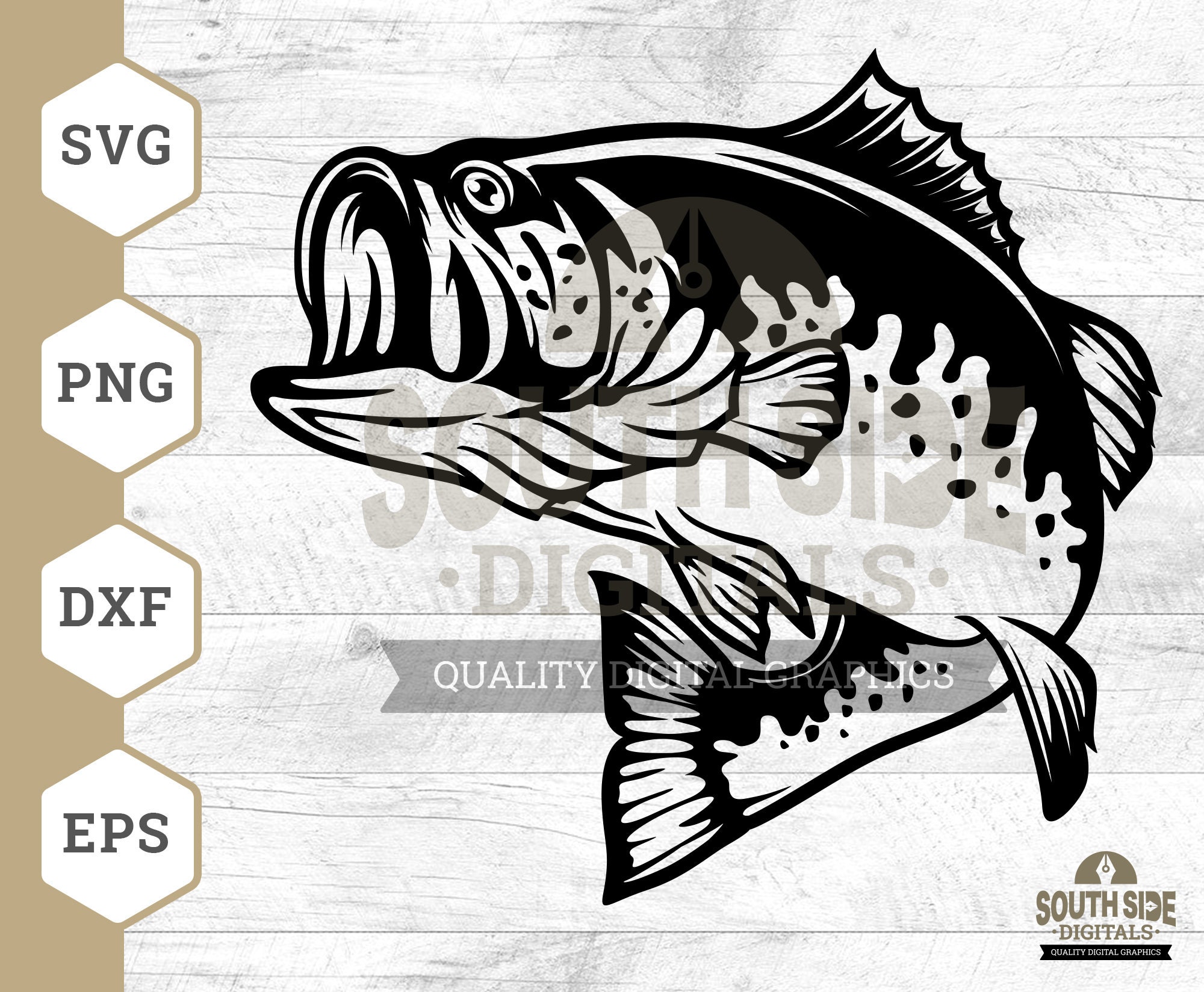 Bass Fish Svg Bass Fishing Svg Bass Jumping Svg Fishing - Etsy