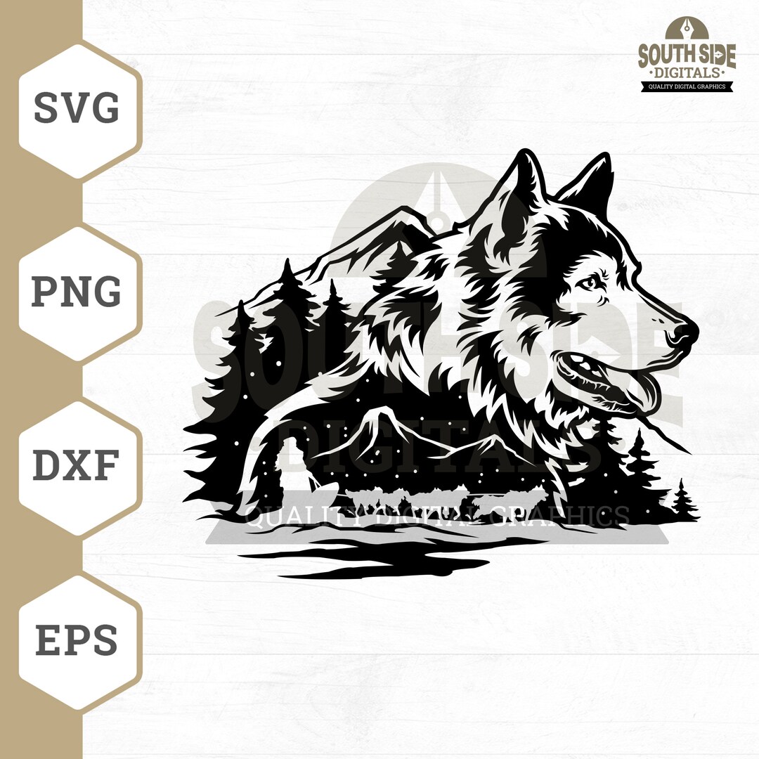 Sled Dog SVG File, Snow Dog Svg, Dogsled Svg, Husky Svg, Malamute Dog ...