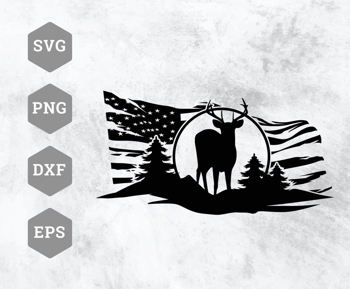 Deer Svg Reindeer Svg Wildlife Svg Deerhunting Svg - Etsy