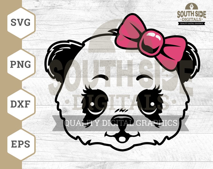 Panda SVG File Cute Panda Svg Smiling Panda Svg Happy Panda - Etsy