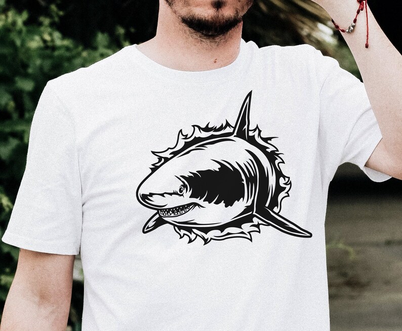 Shark SVG File Wild Shark Svg Shark in Ocean Svg Shark - Etsy