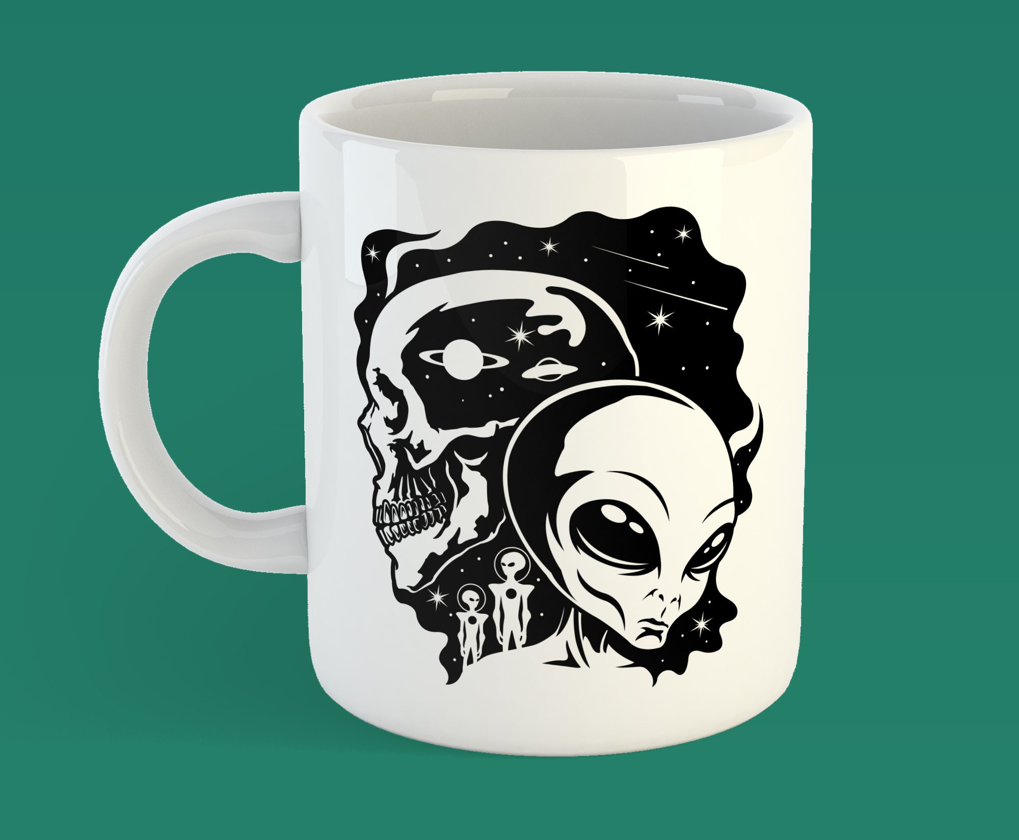 Skull Alien SVG File Alien Skull Svg Extraterrestrial Svg - Etsy