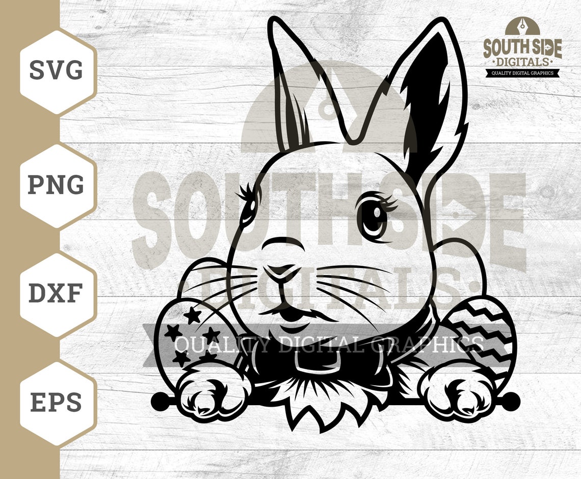 Bunny SVG File Easter Bunny Svg Easter Egg Svg Rabbit Svg - Etsy