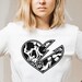 Thunder Heart Skull Svg, Skull Heart Svg, Thunder Skull Svg, Skull Svg ...