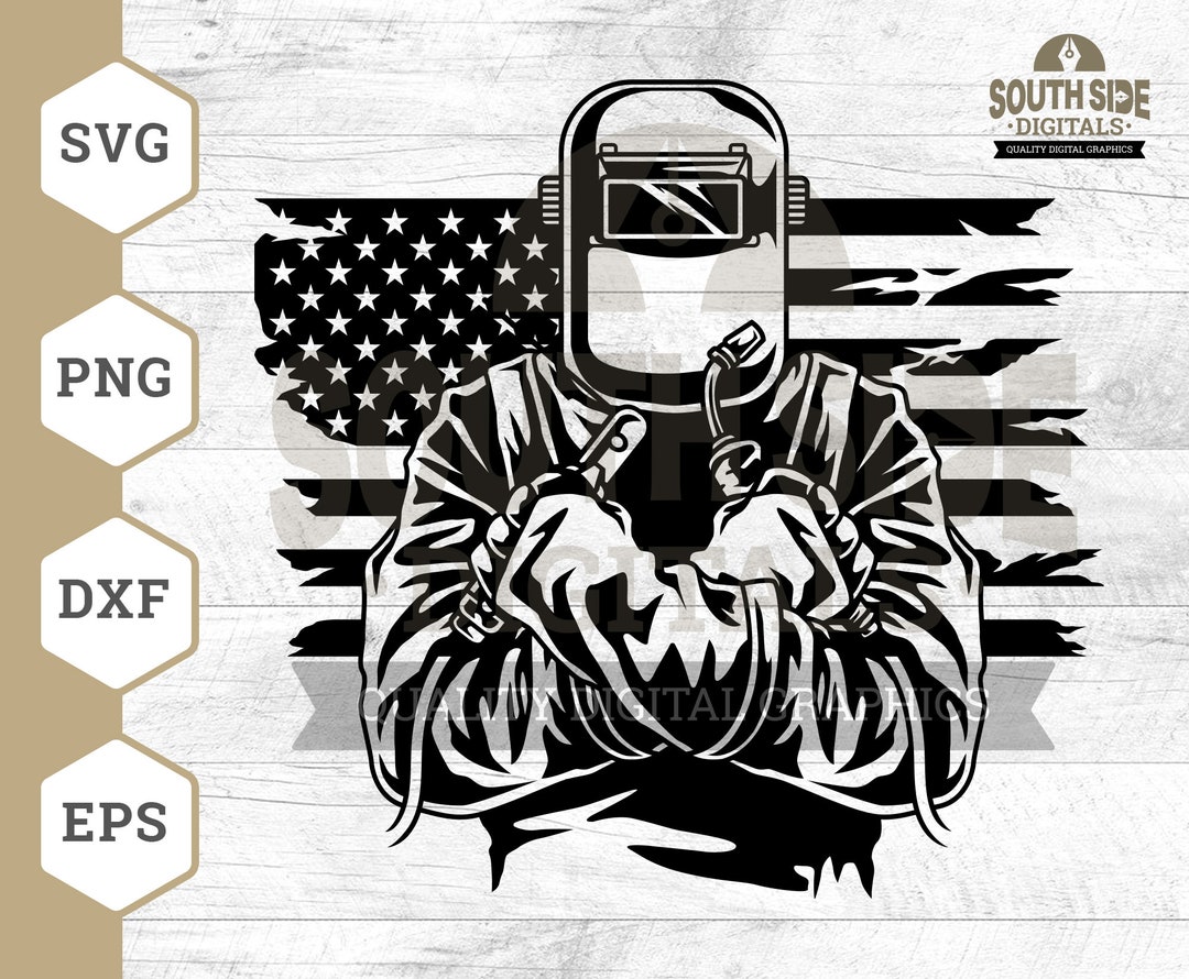 US Welder Svg, Welder Svg, Welding Svg, American Welder Svg, Welder ...