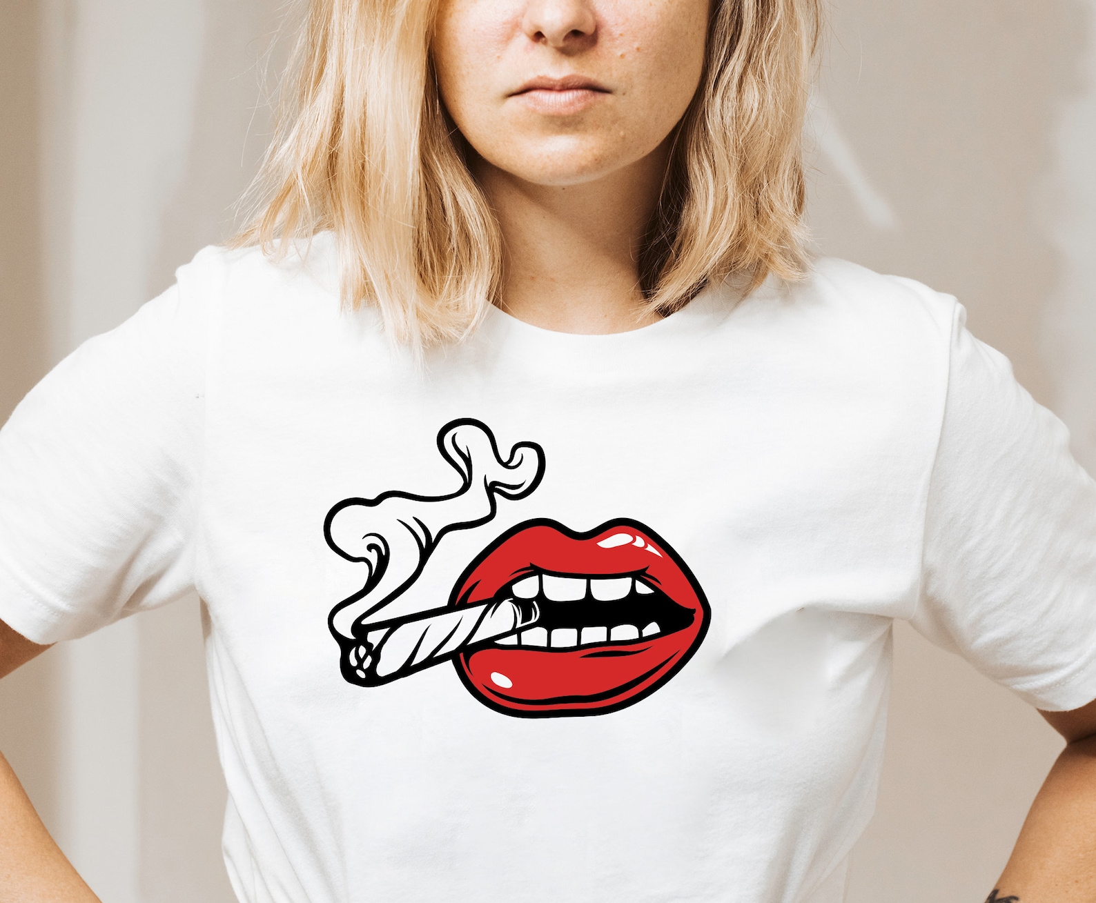 Blunt Lips SVG File Lips Smoking Cannabis Svg Lips Smoking - Etsy