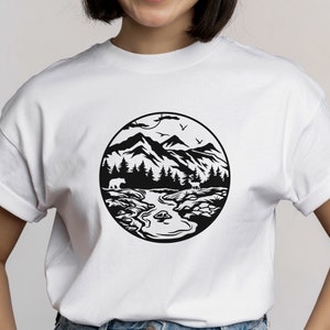 Forest River SVG File, Nature Svg, Forest Svg, Rivers Svg, Nature ...