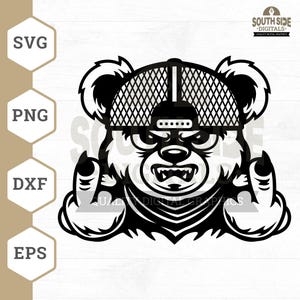 Middle Finger Teddy Svg, Bad Bear Svg, Gangster Bear Svg, Bad Teddy Png ...