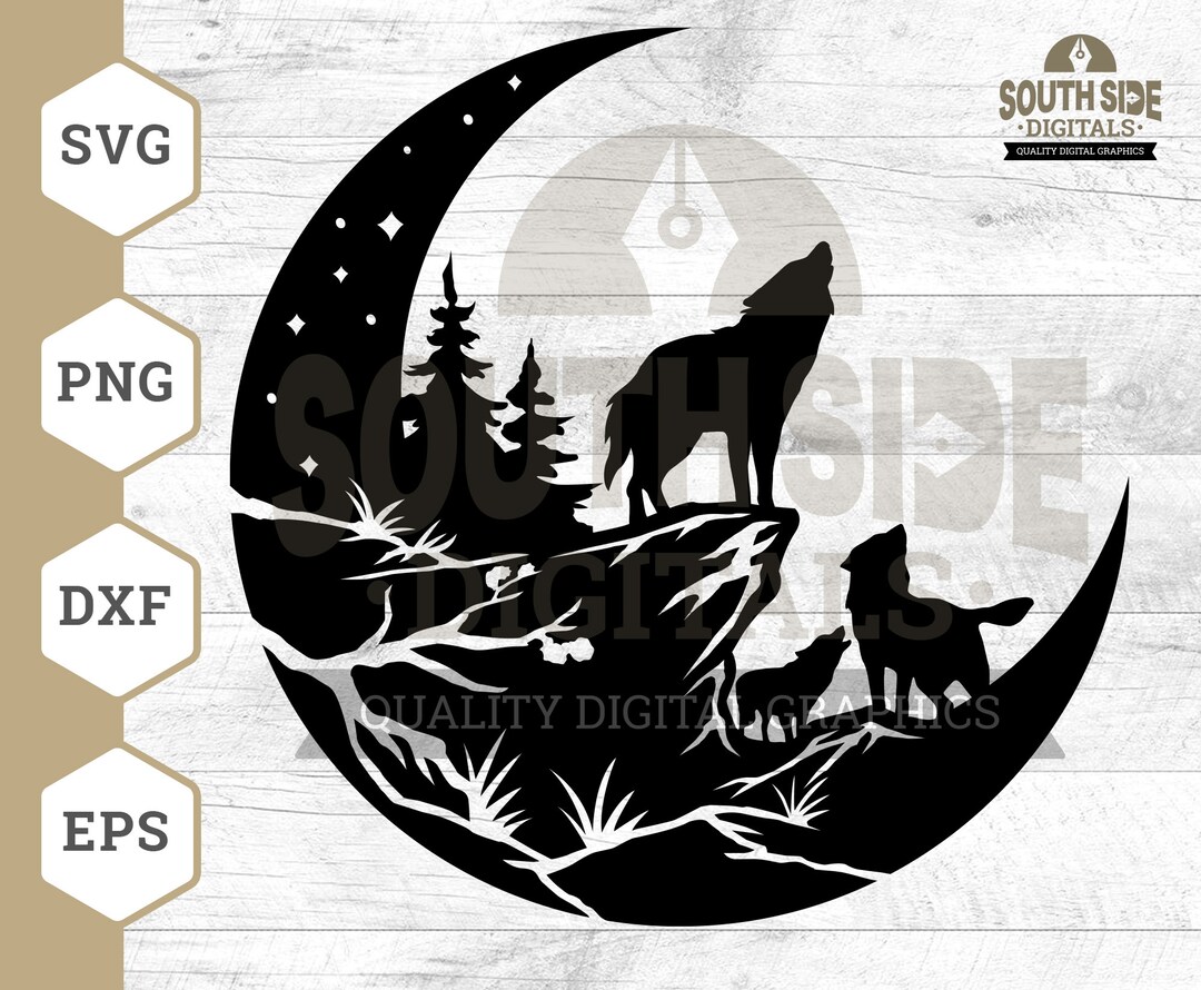 Wolf Howl Svg, Howling Wolf Svg, Call of the Wolf Svg, Wild Wolf Svg ...