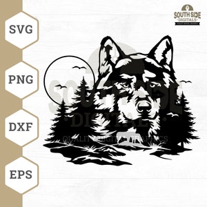 Wolf Svg, Wild Wolf Svg, Wolf Nature Svg, Gray Wolf Svg, Wolf Png, Wild ...