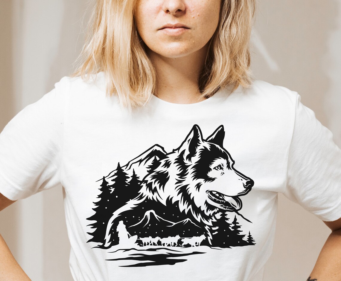Sled Dog SVG File Snow Dog Svg Dogsled Svg Husky Svg - Etsy Canada