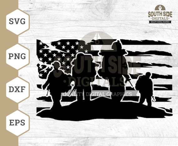 US Soldier SVG File Military Svg Veteran Soldier Svg | Etsy