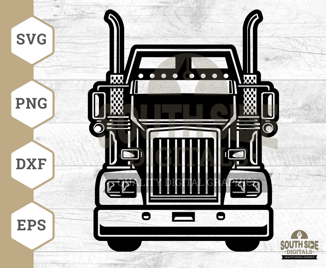 Front Truck SVG File Semi Truck Front Svg Transport Truck | Etsy