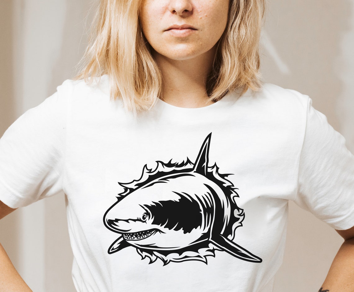 Shark SVG File Wild Shark Svg Shark in Ocean Svg Shark - Etsy
