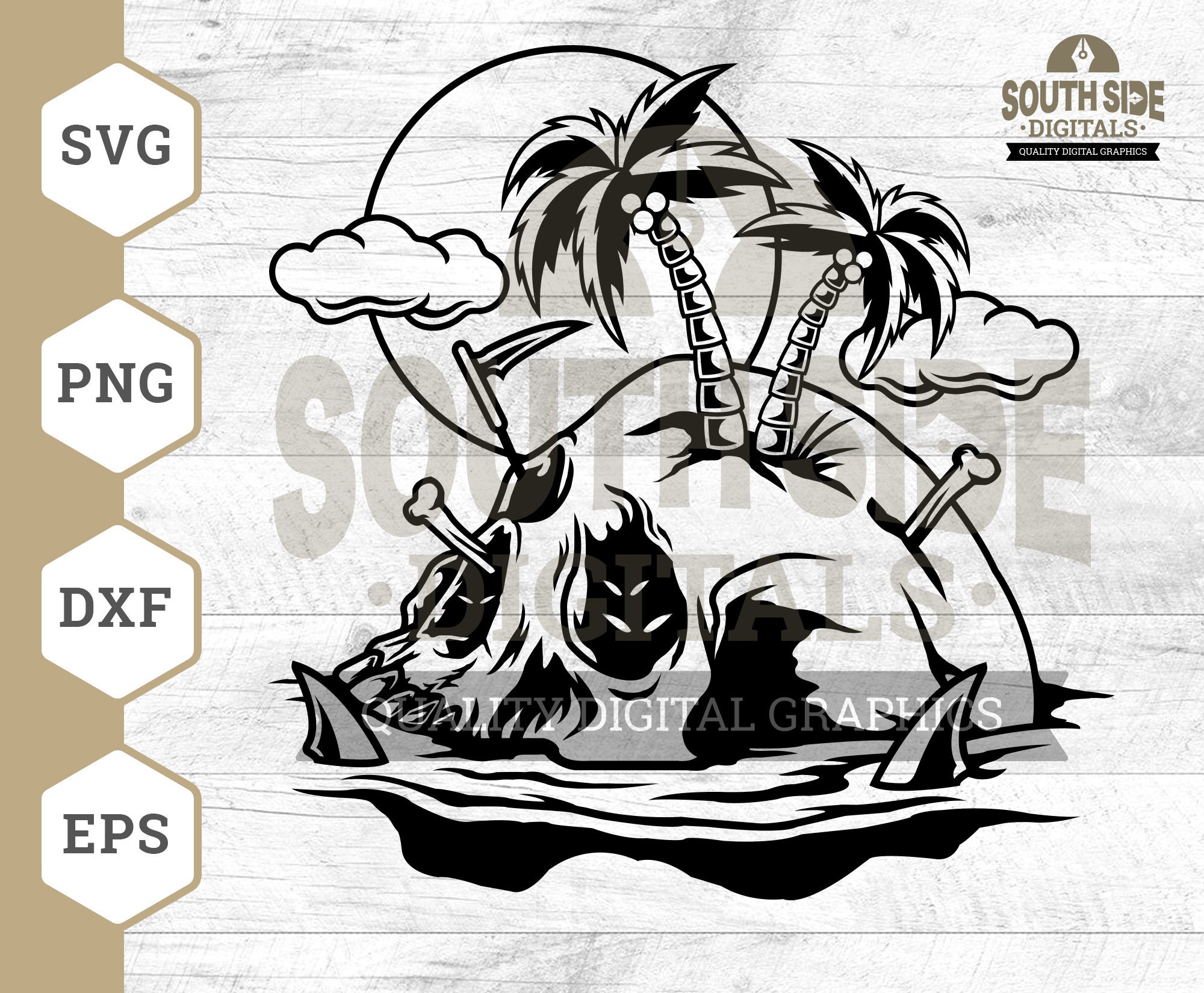 Skull Island SVG File Skeleton Island Svg Island Svg Skull - Etsy