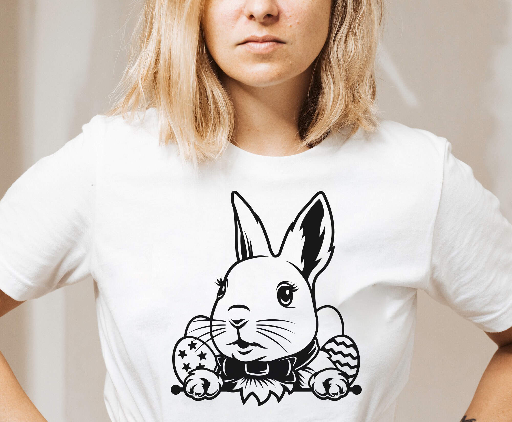 Bunny SVG File Easter Bunny Svg Easter Egg Svg Rabbit Svg | Etsy