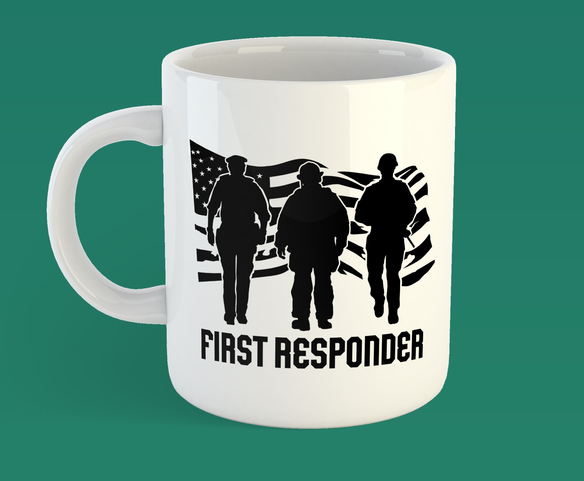 First Responder SVG File: Police, Firefighter, Military (digital ...