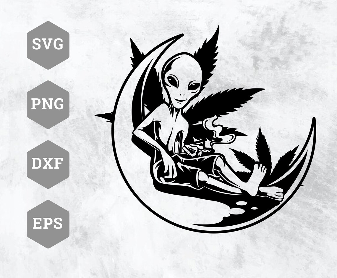 Weed Aliens Svg Cannabis Alien Svg Cannabis Svg Alien Svg - Etsy