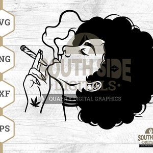 Cannabis Girl Svg File Smoking Joint Girl Svg Kush Girl Svg | Etsy