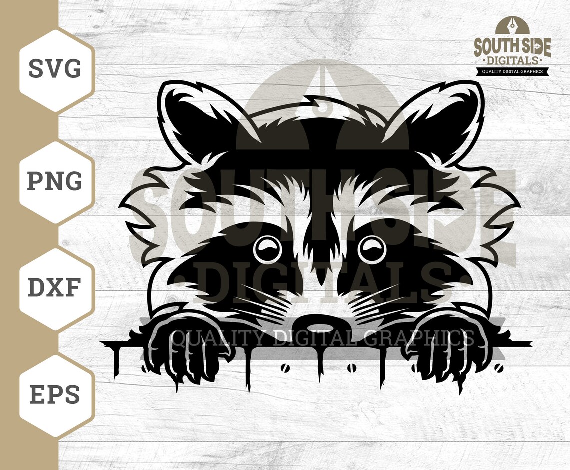 Raccoon SVG File Cute Raccoon Svg Happy Raccoon Svg Peeking | Etsy