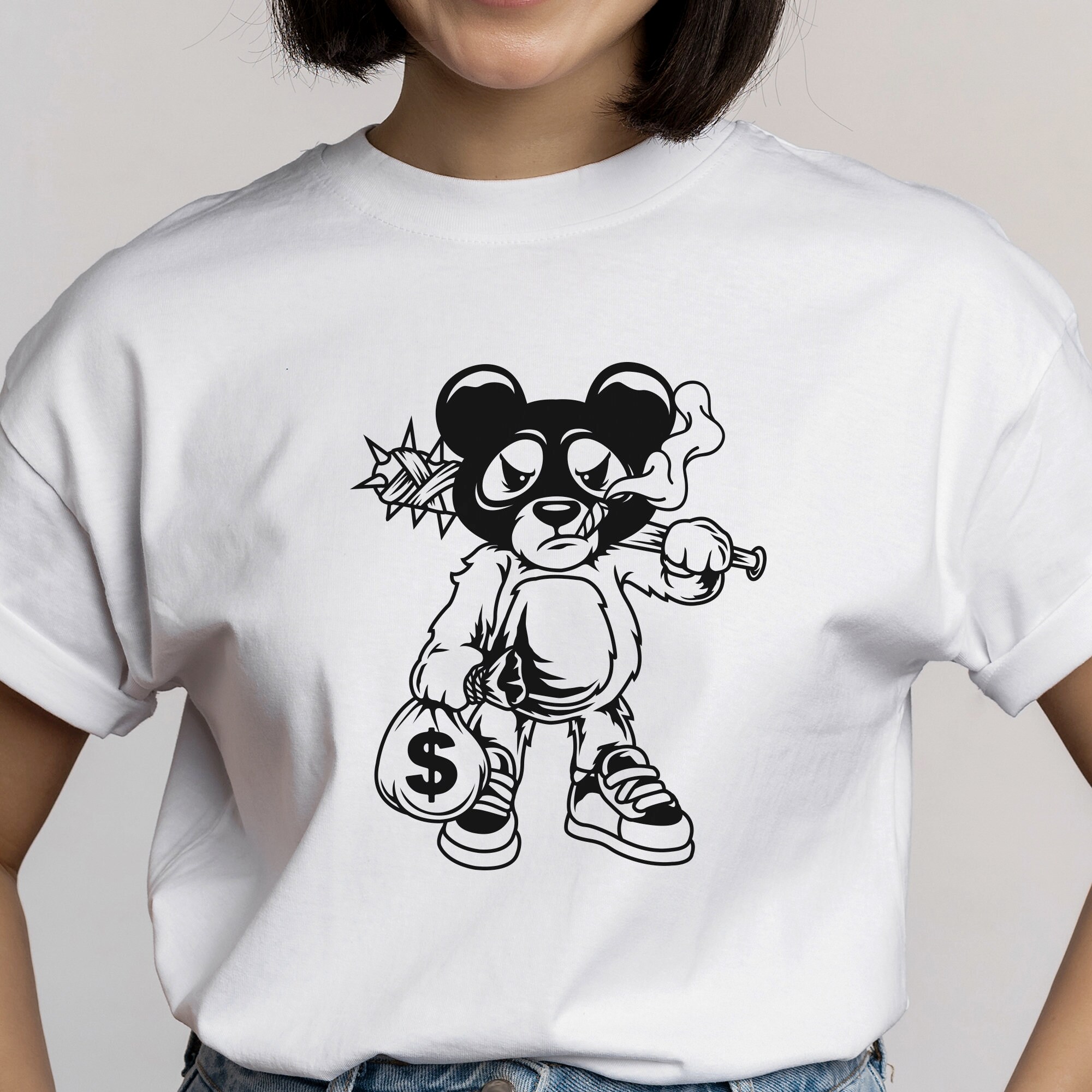 Gangster Teddy SVG File Bad Teddy Svg Angry Teddy Svg Teddy - Etsy Canada