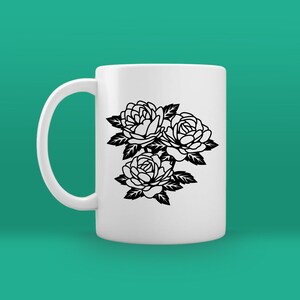 Three Roses Svg, Rose Flower Svg, Rose Svg, Roses Png, Roses Shirt ...