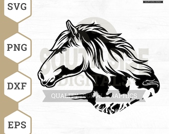 Stallion SVG File, Stallion Svg, Wild Horse Svg, Horse Svg, Abstract ...
