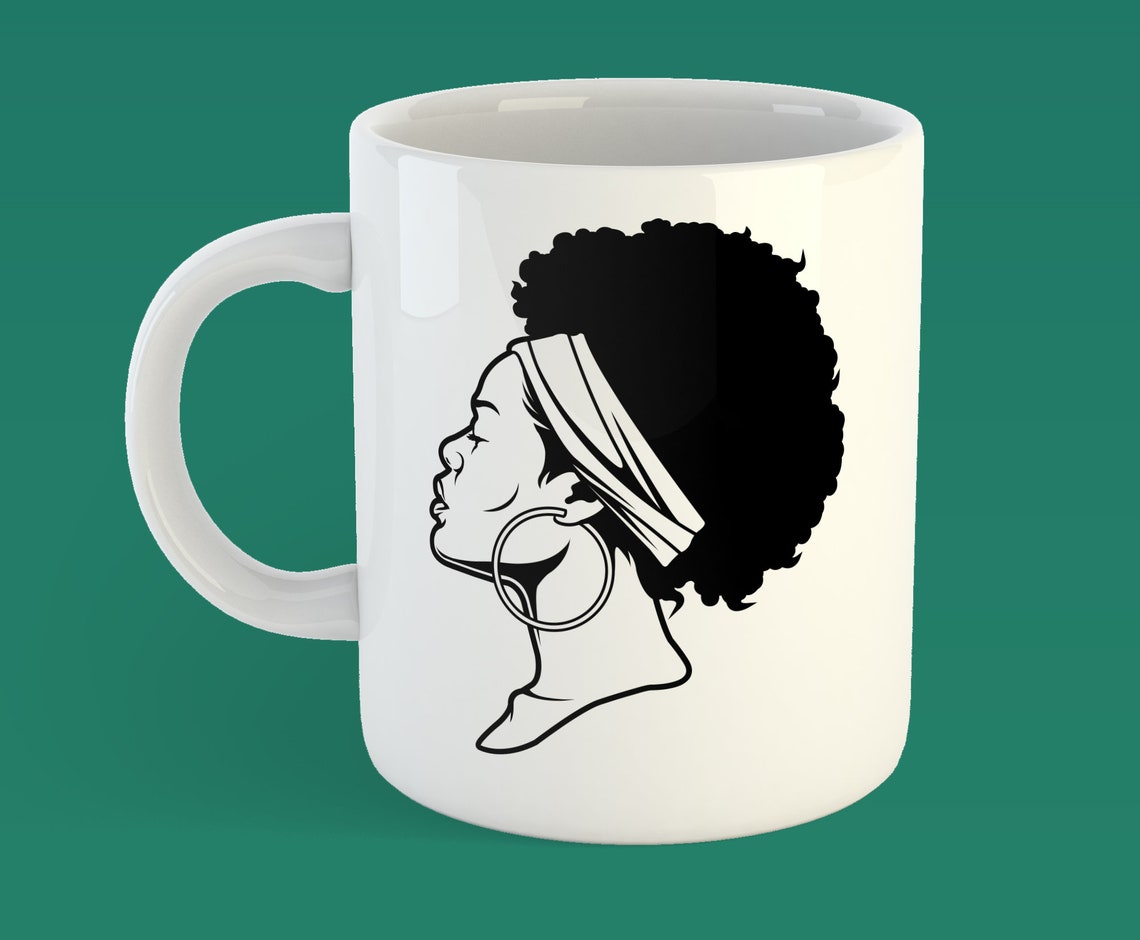 Afro Woman SVG File Afro Girl Svg Black Woman Svg Black - Etsy