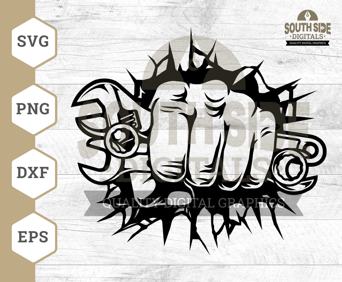 Mechanic Tools SVG File Mechanic Tools Svg Human Fist Svg - Etsy