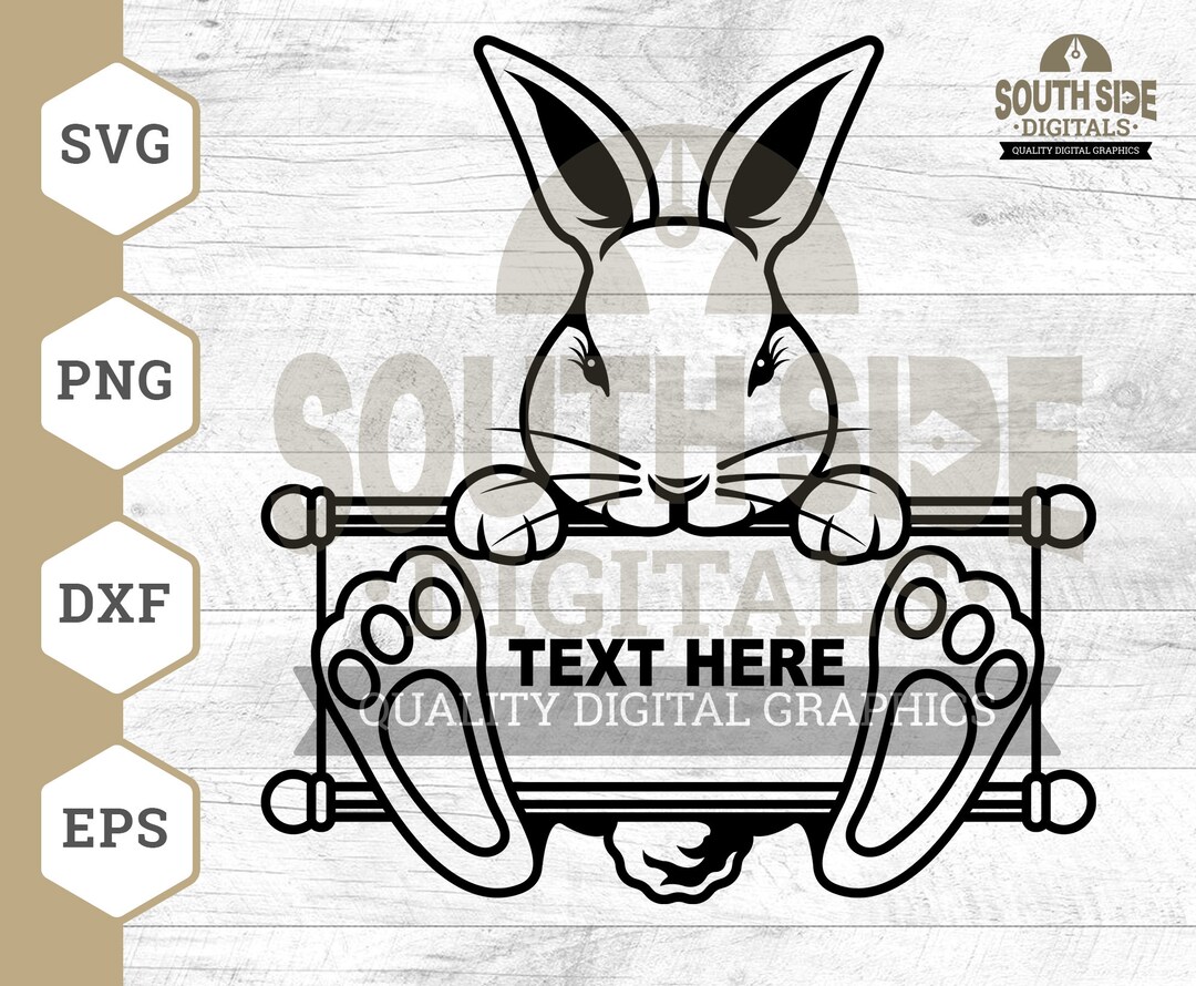 Happy Bunny SVG File, Smiling Bunny Svg, Rabbit Svg, Bunny Svg, Bunny ...