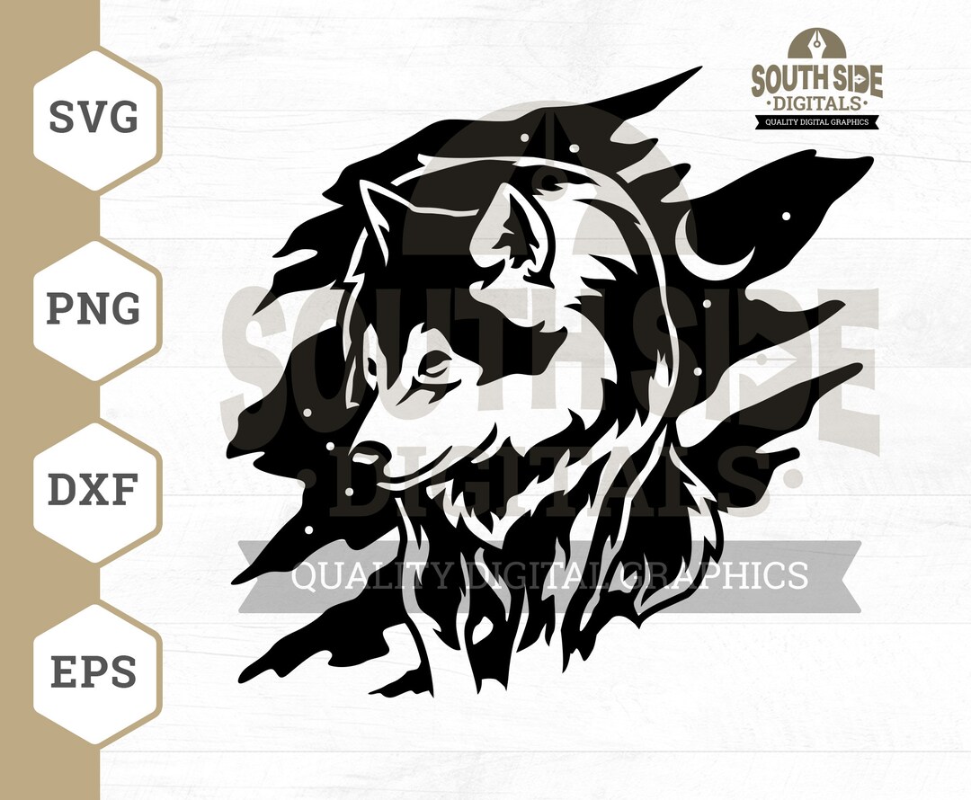 Wolf Svg File, Gray Wolf Svg, Wolf Svg, Wild Wolf Svg, Wolf Png, Wolf ...