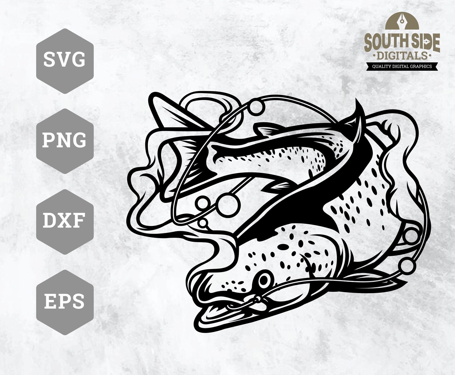 Salmon Svg Salmon Fish Svg Salmon Fishing Svg Trout Fish - Etsy