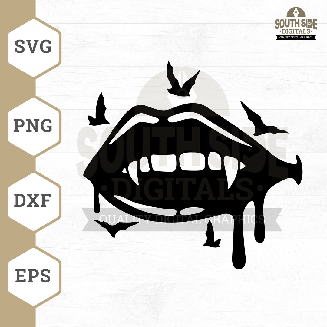 Vampire Lips Svg, Vampire Kiss Svg, Vampire Smile Svg, Vampire Svg ...
