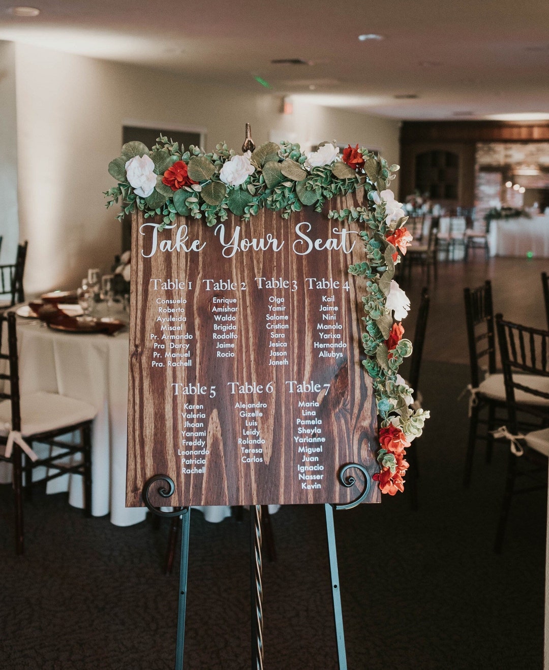 Wedding Guest Sign Wooden Sign Weeding Sitting Chart Guest List Wedding ...
