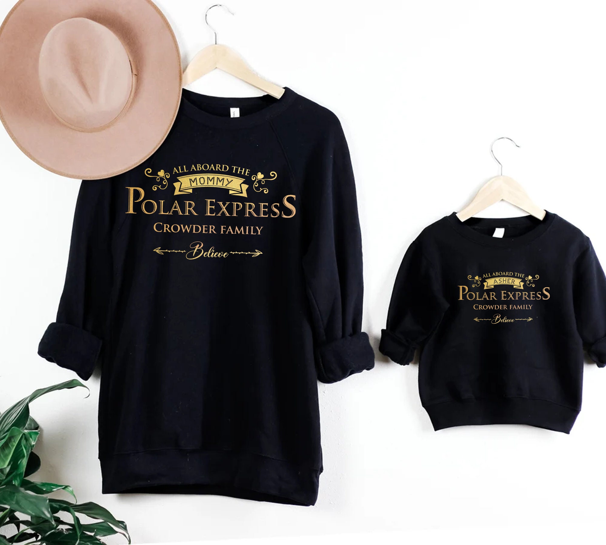 Family Polar Express Matching Sweatshirt | Family Christmas Sweater ...
