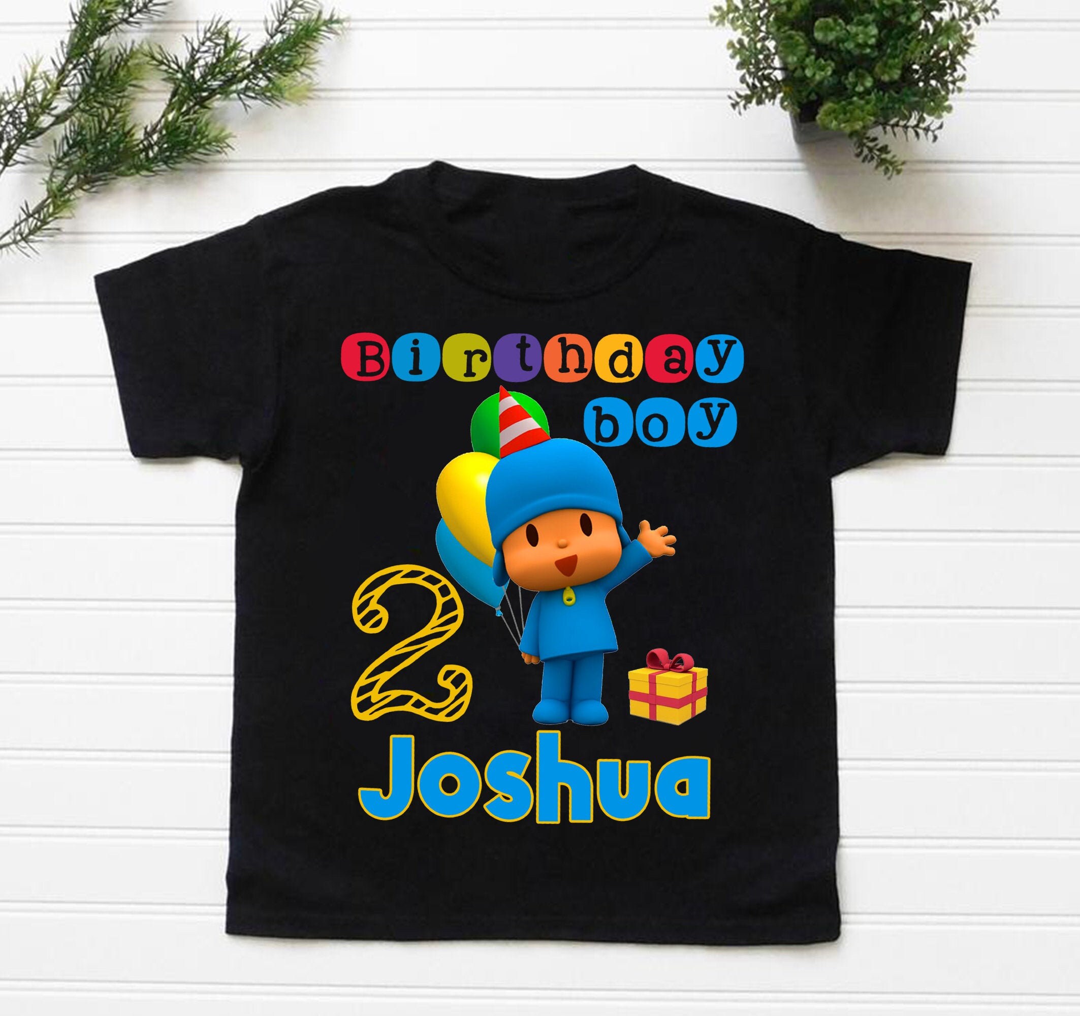 Personalised Pocoyo Birthday Shirt Kids Birthday shirts | Etsy