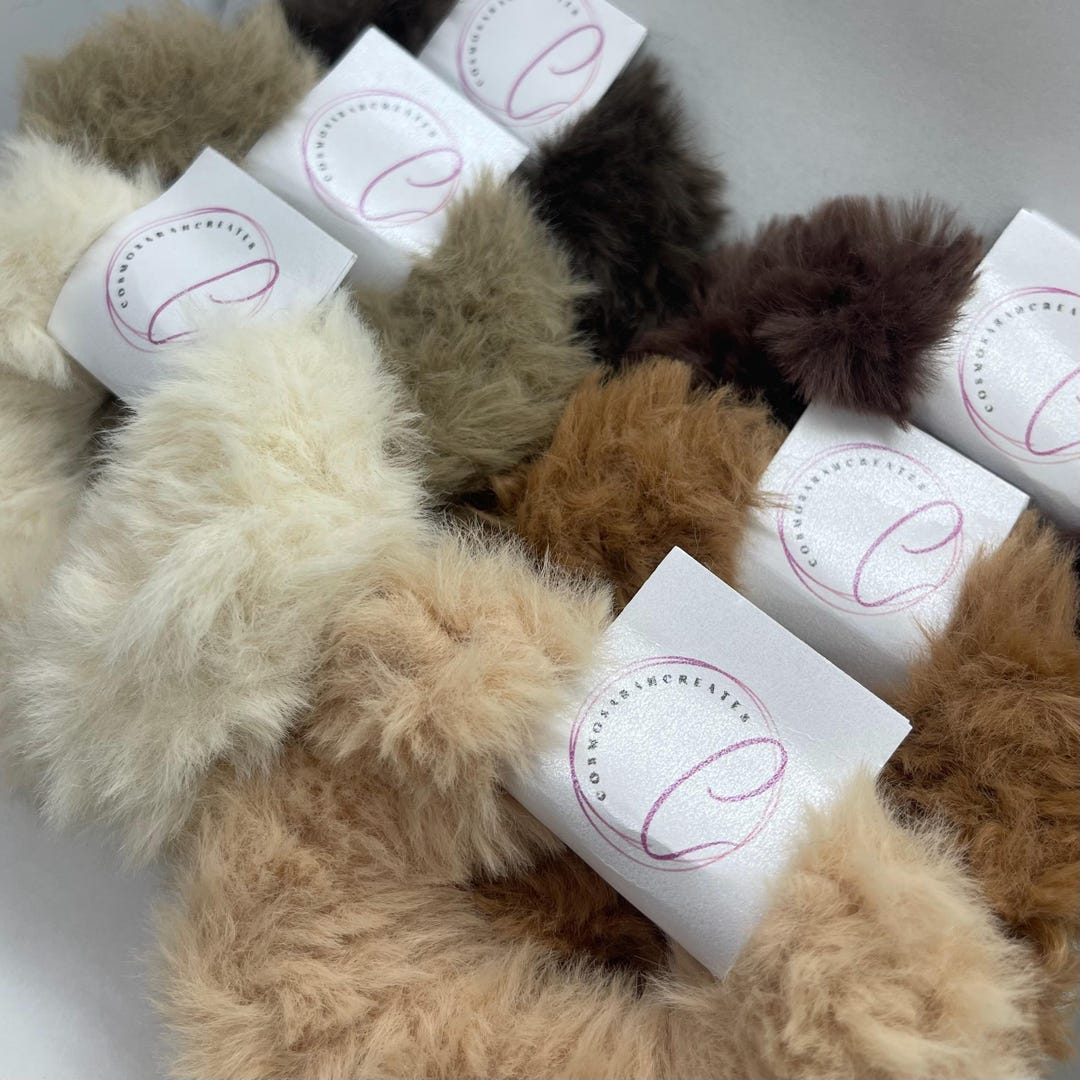 Fuzzy Scrunchies - Etsy