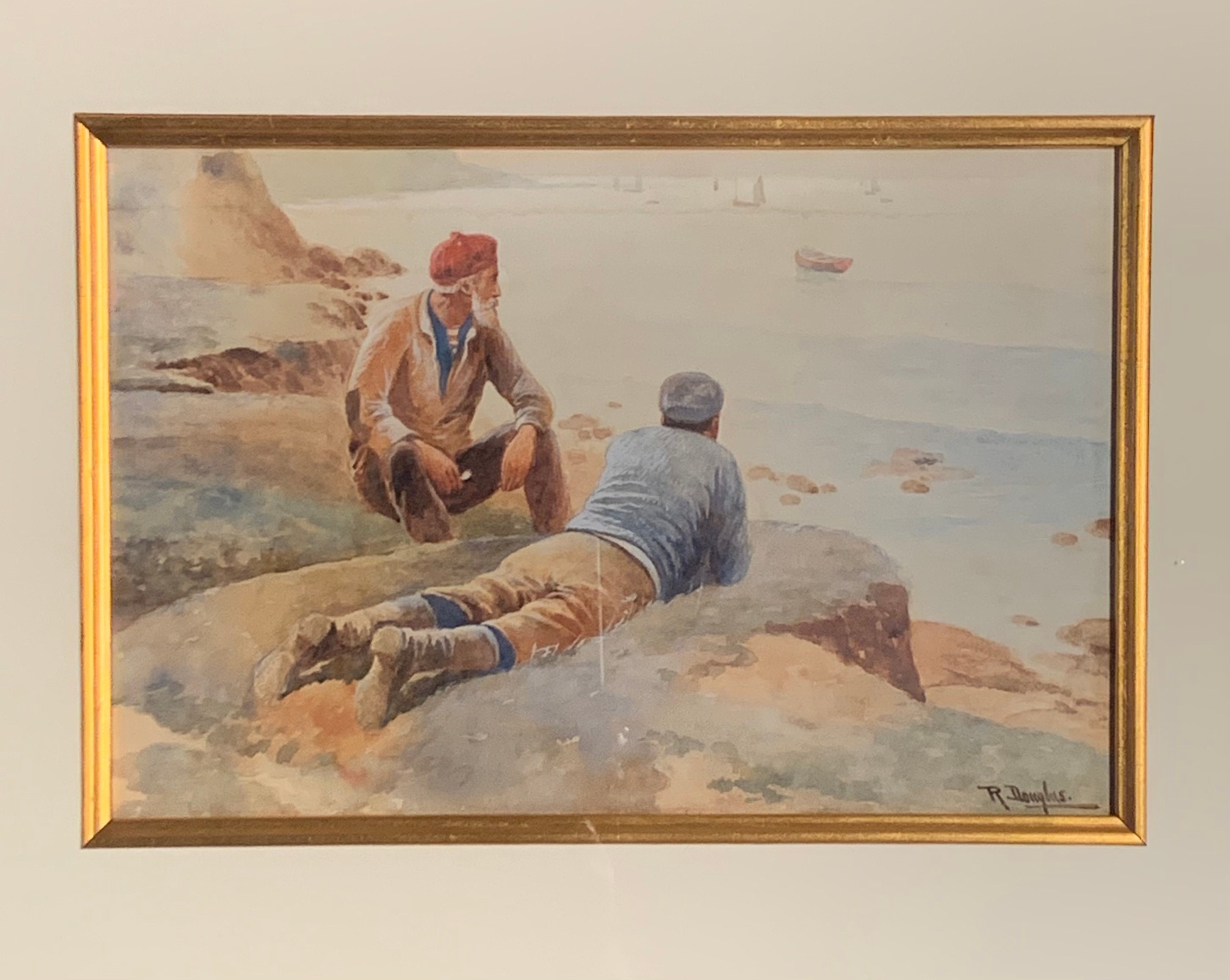 Rose Douglas british, Fl. 1893-1898 on the Cliffs of Whitby - Etsy UK