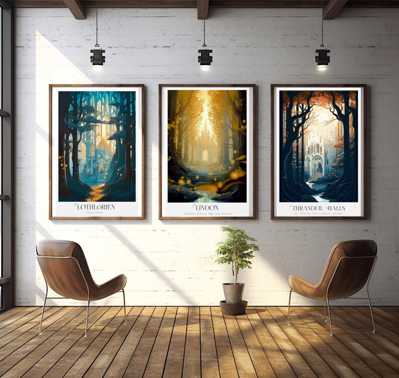 Barad Eithel Fantasy Poster for Tolkien Fan Silmarillion Art Lord of ...