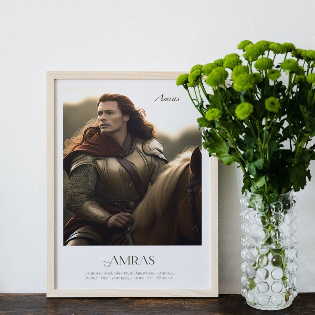 Amras Travel Poster Silmarillion Inspired Tolkien Fan Middle Earth Art Lord of the Rings Gift ...