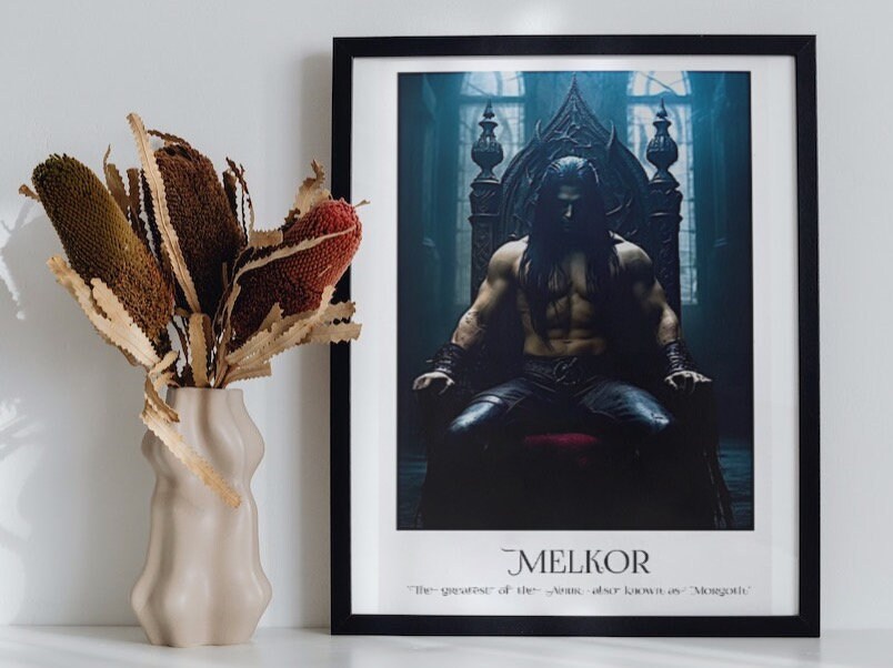 Melkor Morgoth Fantasy Poster for Tolkien Fan Silmarillion Art Lord of ...