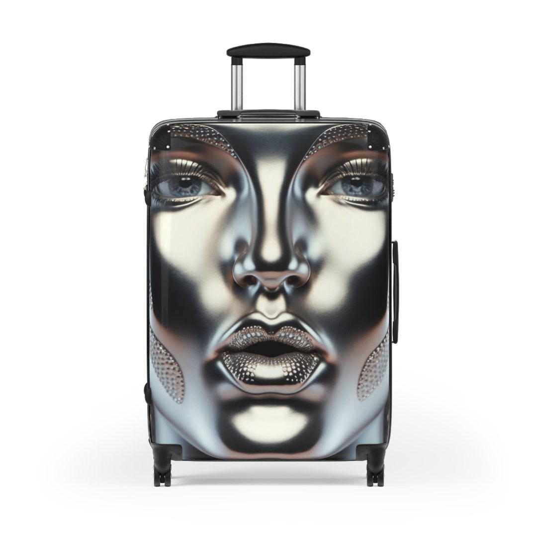 Silver Suitcase Female Inspired Custom Suitcase Suitcase With Wheels ...